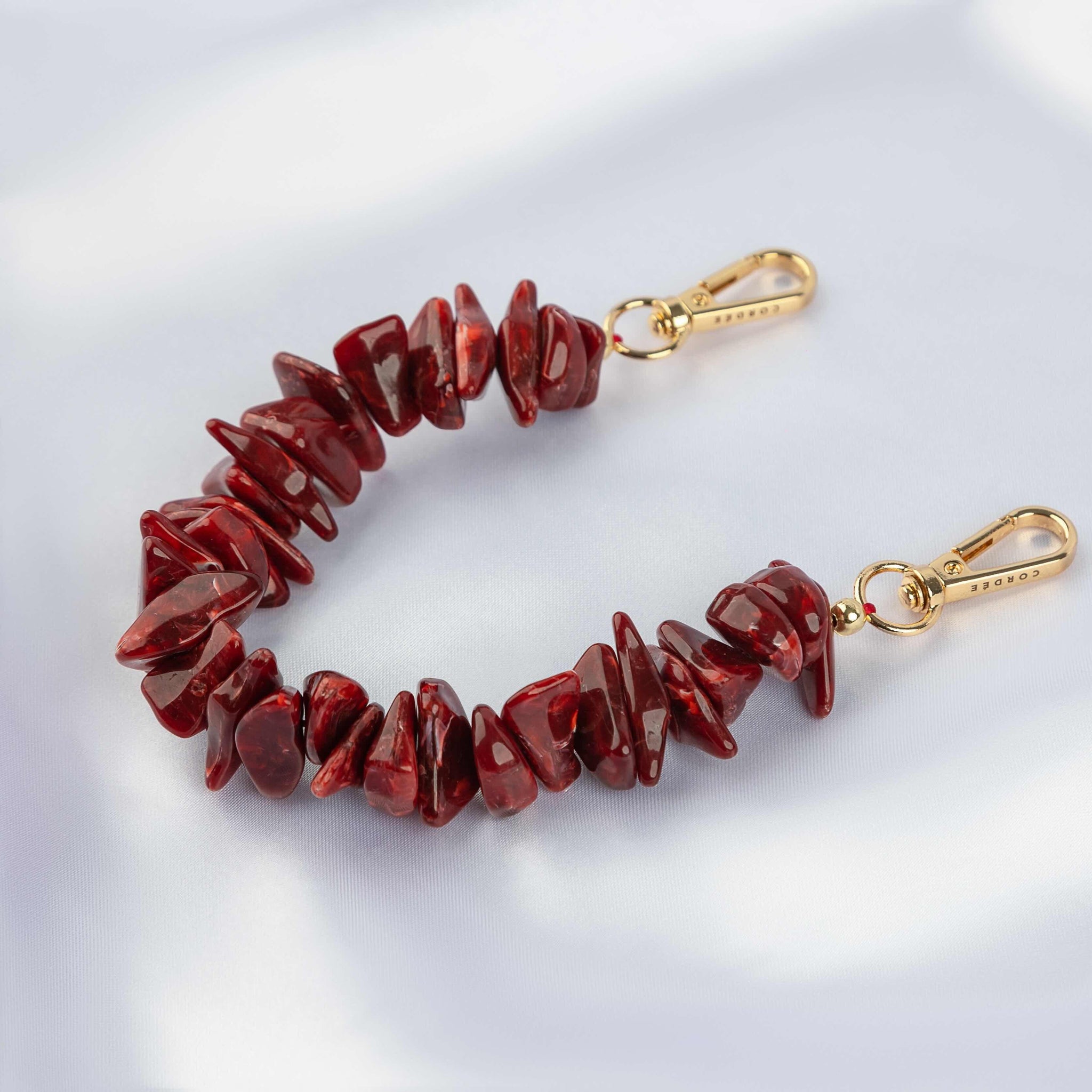 Red Coral Phone Wristlet