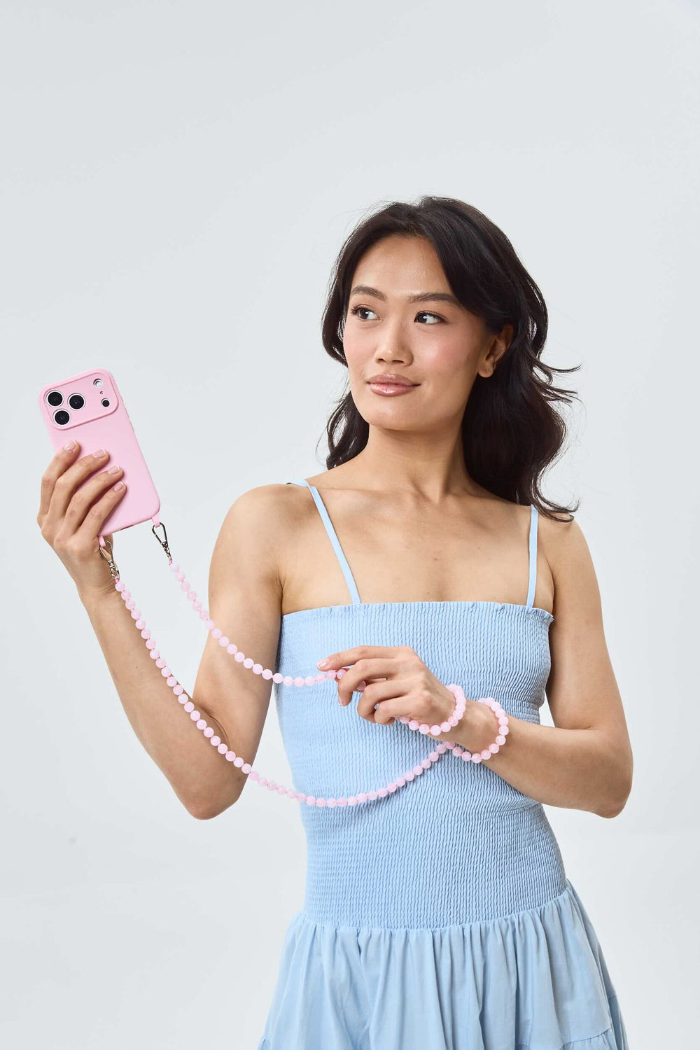 Scarlett Phone Chain Set Blush